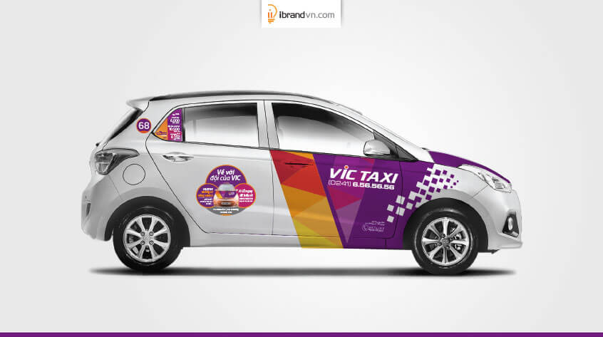 Thiết kế nhận diện thương hiệu Vic Taxi - iBrand Creative