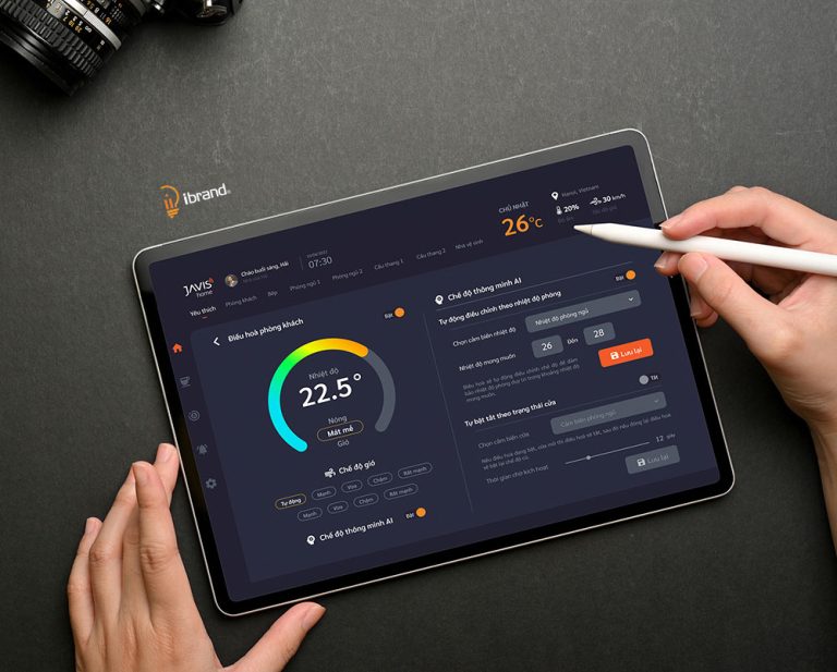 Thiết kế UI UX App Javis Smart Home - iBrand Creative